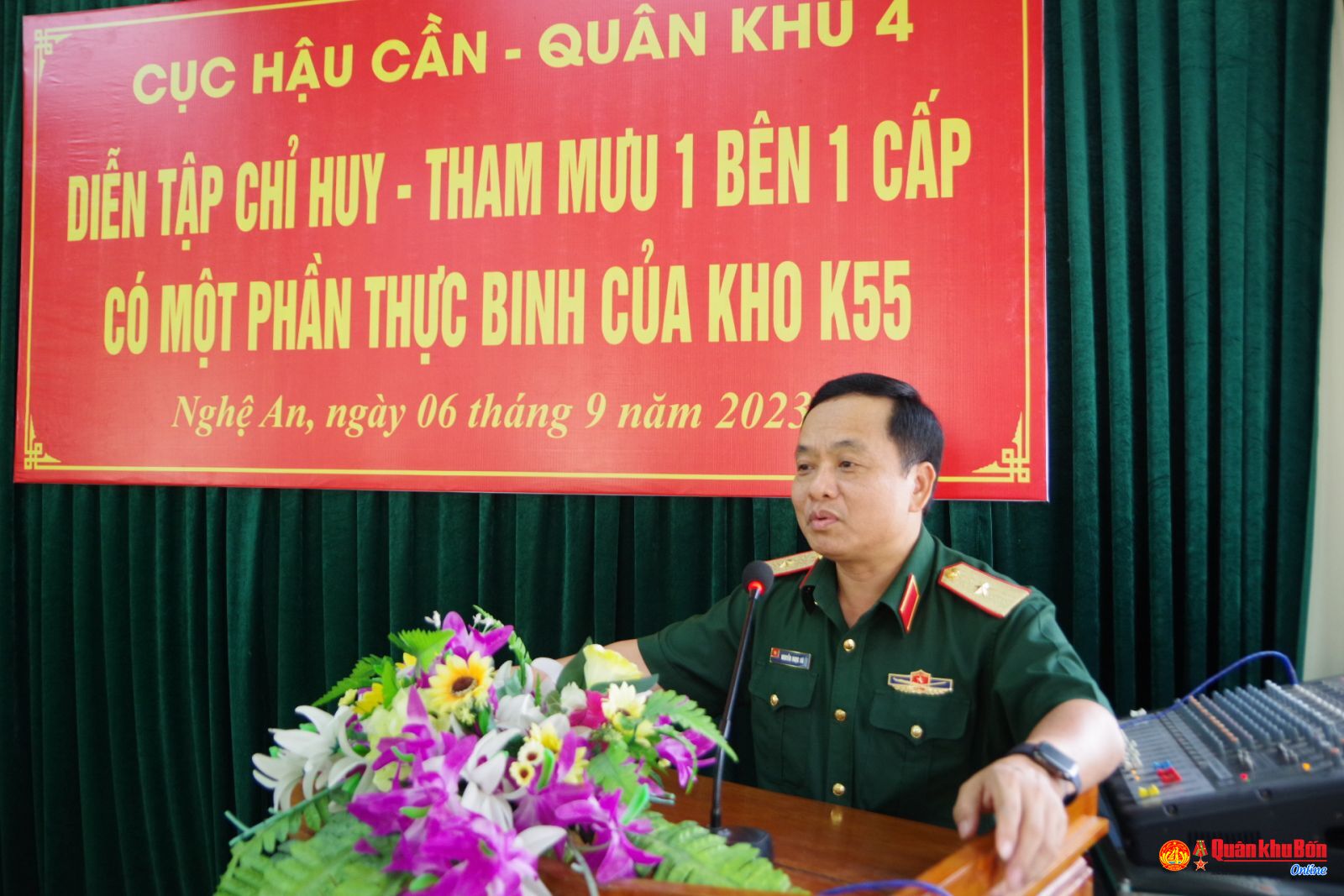 Cục Hậu cần Quân khu: Diễn tập CH-TM 1 bên 1 cấp có một phần thực binh